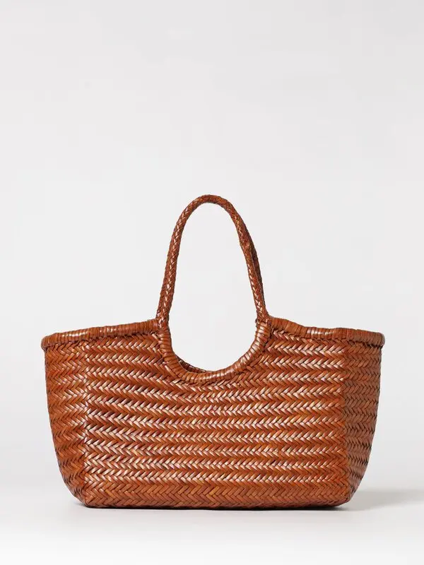 Dragon Diffusion Woven Shoulder Bag - Camel