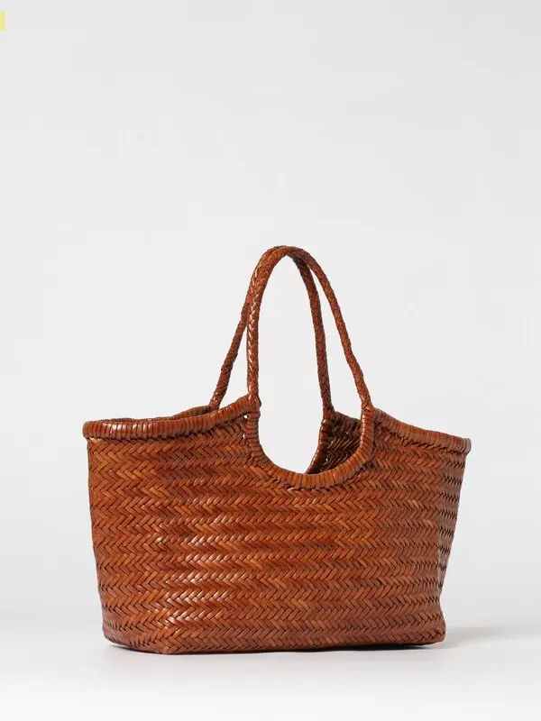 Dragon Diffusion Woven Shoulder Bag - Camel