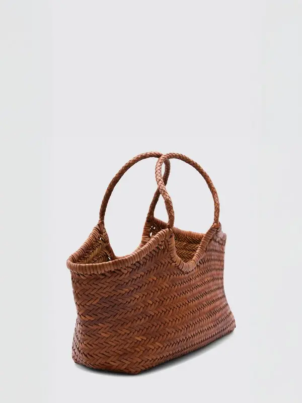 Dragon Diffusion Woven Shoulder Bag - Leather
