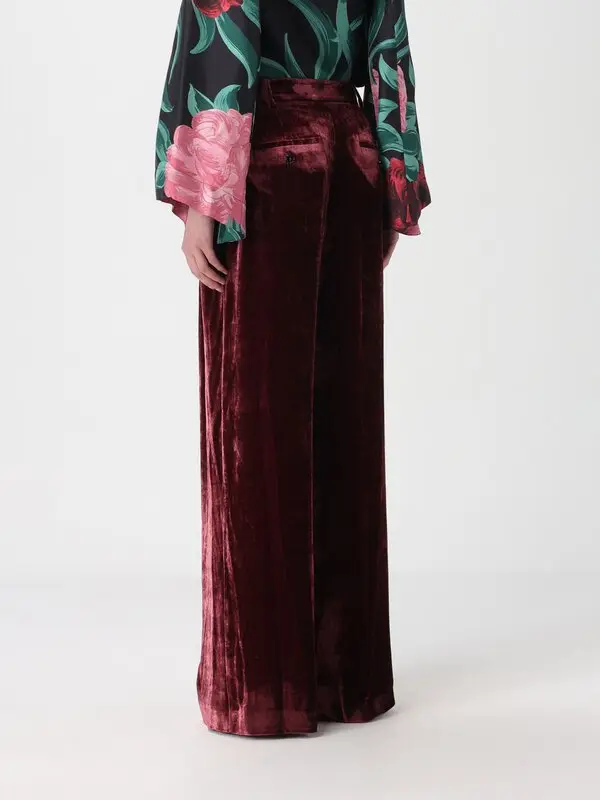 La DoubleJ Velvet Wide-leg Trousers