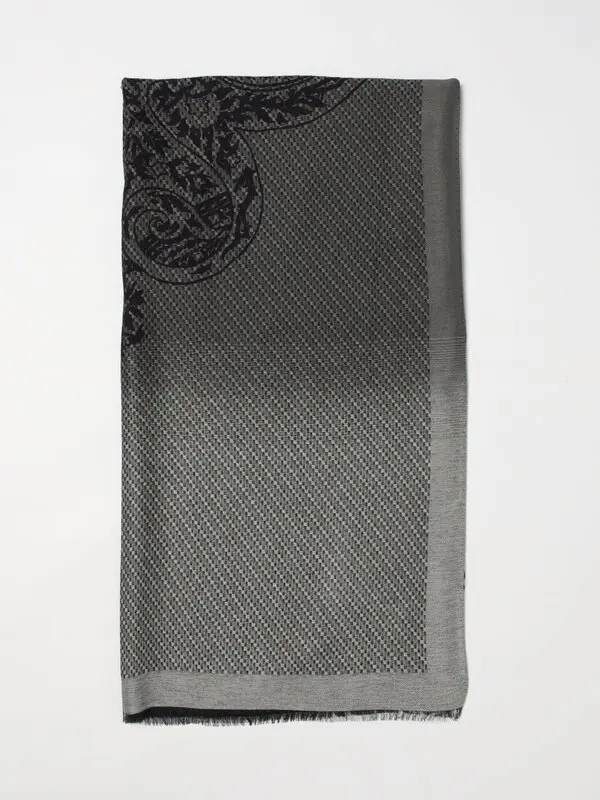 Etro Modal Blend Scarf With Paisley Jacquard