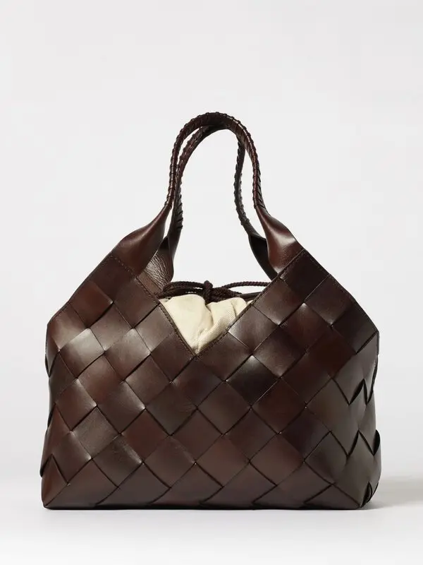 Dragon Diffusion Woven Shoulder Bag - Brown