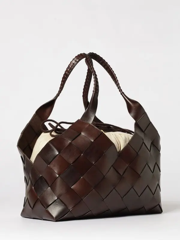 Dragon Diffusion Woven Shoulder Bag - Brown