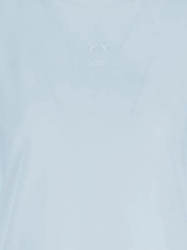 Pinko Short Sleeve T-shirt With Logo - Dust