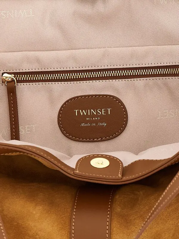 TWINSET Suede Tote Bag