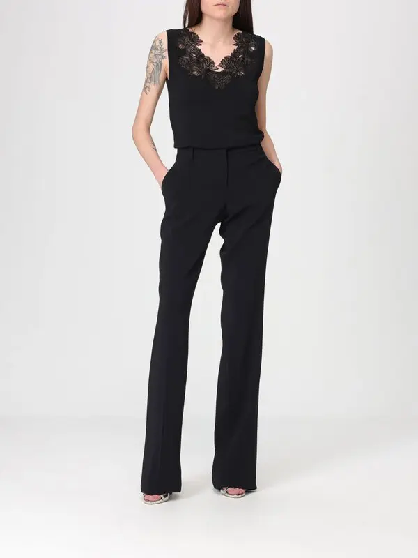Ermanno Scervino High-waisted Flared Viscose Trousers