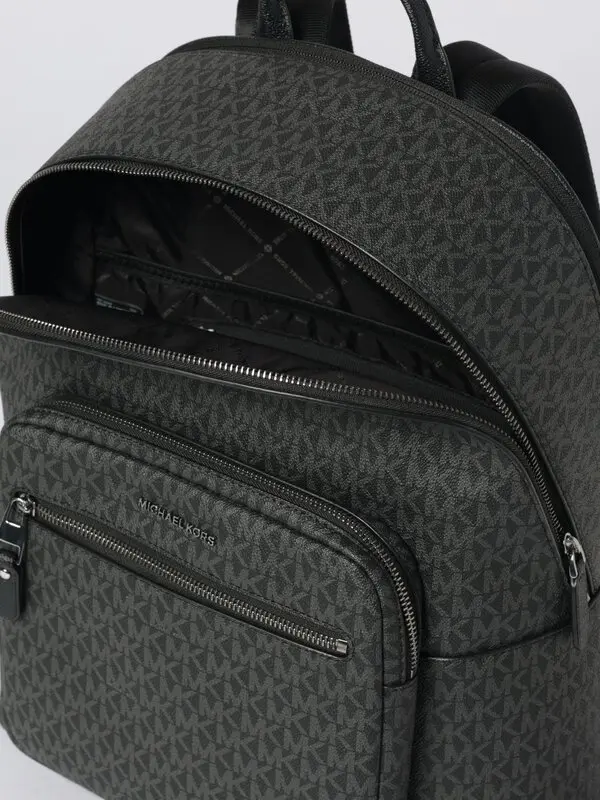 Michael Kors Monogram Backpack - Black