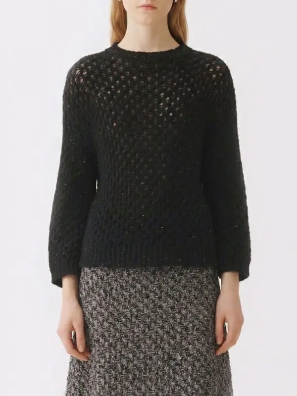 Fabiana Filippi Cropped Sweater - Black