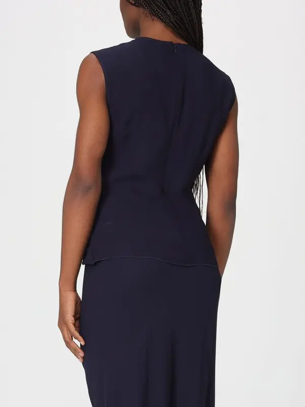 Liviana Conti Sleeveless Viscose Top With Knot Detail
