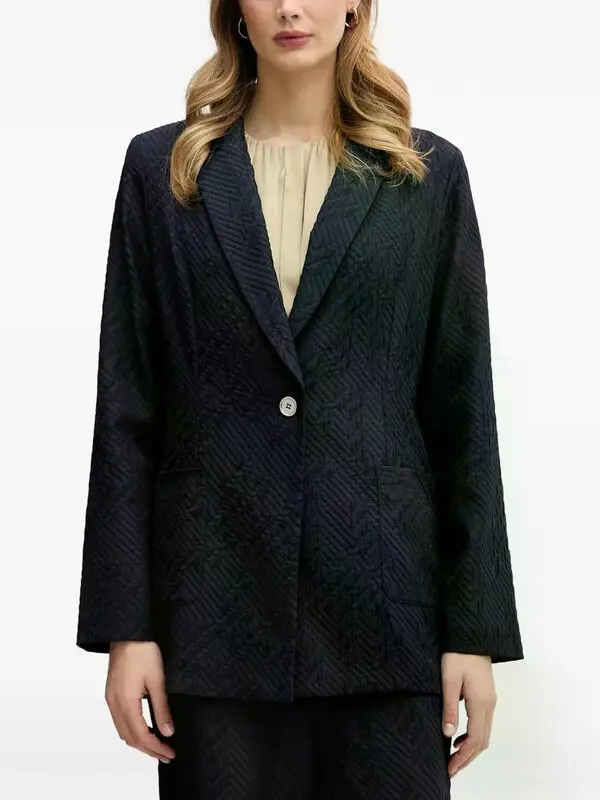 Joseph Ribkoff Textured Single-breasted Blazer