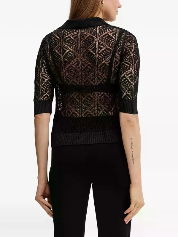 Joseph Ribkoff Polo Collar Knitted Top