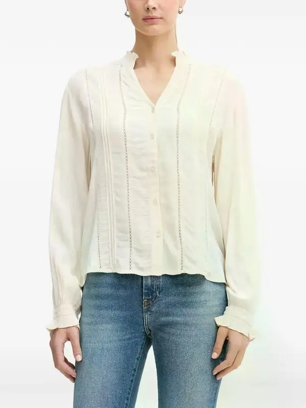 HOSS INTROPIA Ruffled Button Blouse