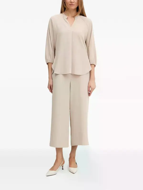 Joseph Ribkoff V-neck Drawstring Blouse