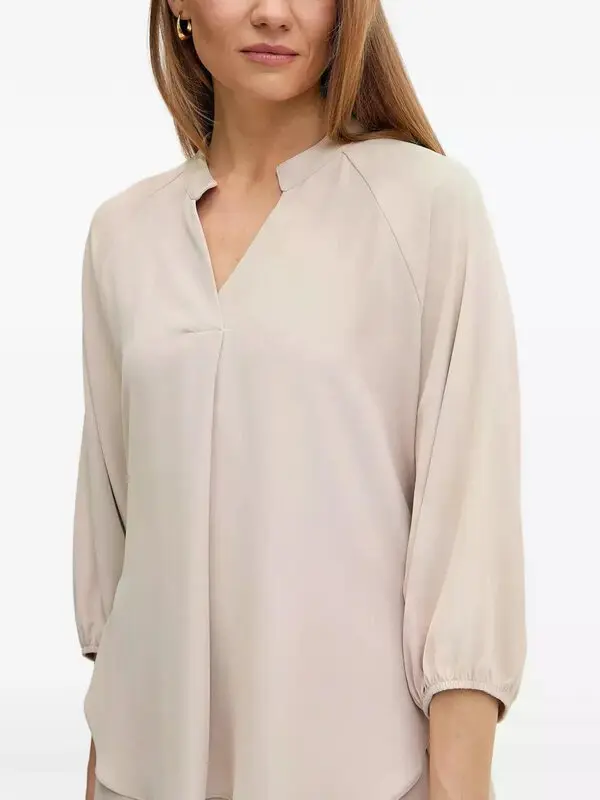 Joseph Ribkoff V-neck Drawstring Blouse