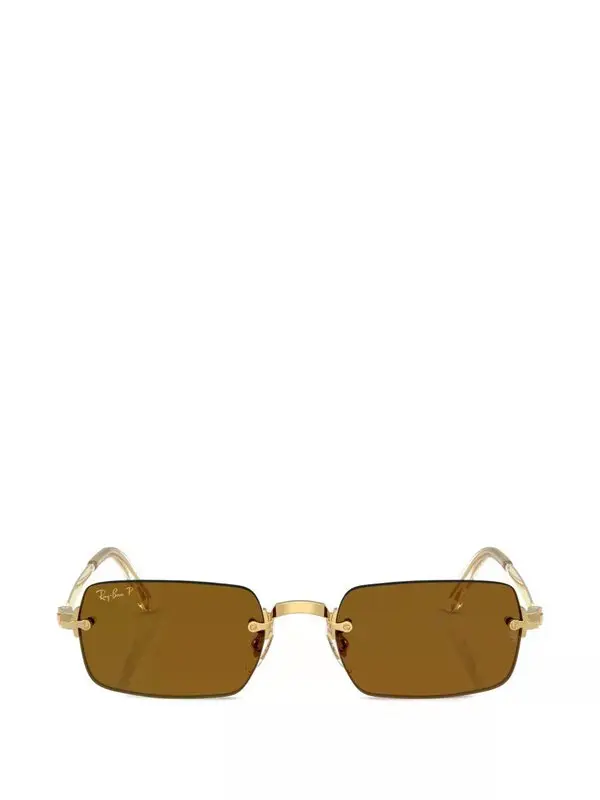 Ray-ban Rectangle Sunglasses - Gold