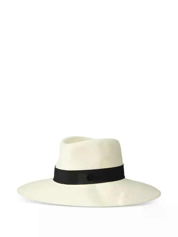 MAISON MICHEL Charles Straw Hat - Neutrals