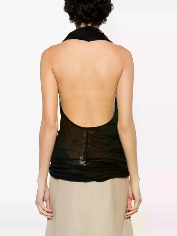Rick Owens Draped Halterneck Tank Top