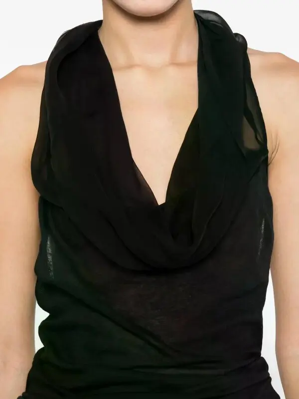 Rick Owens Draped Halterneck Tank Top