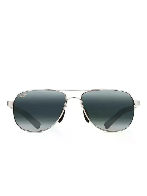 Maui Jim Pilot Frame Sunglasses - Silver