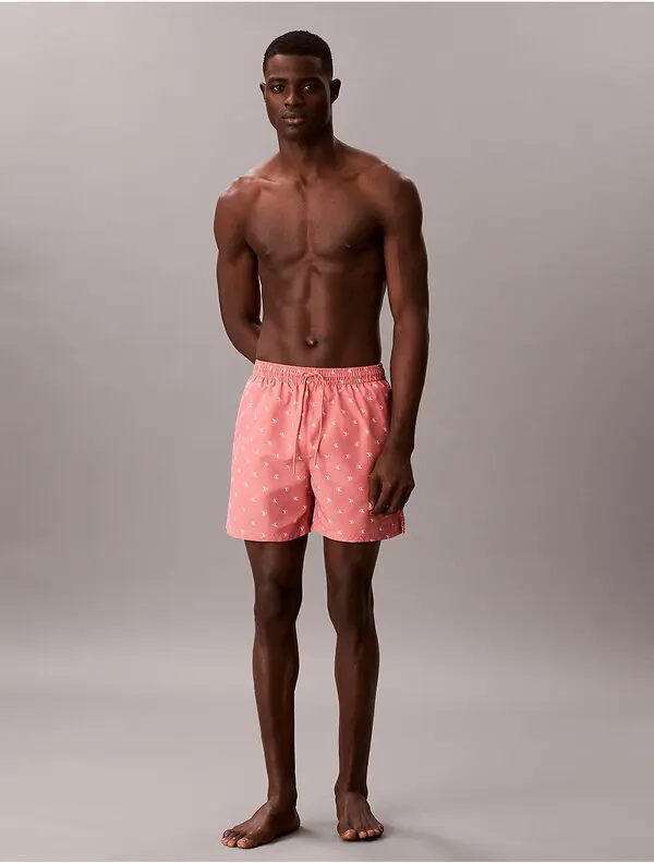 Calvin Klein Solid Swim Shorts - Sunfruit