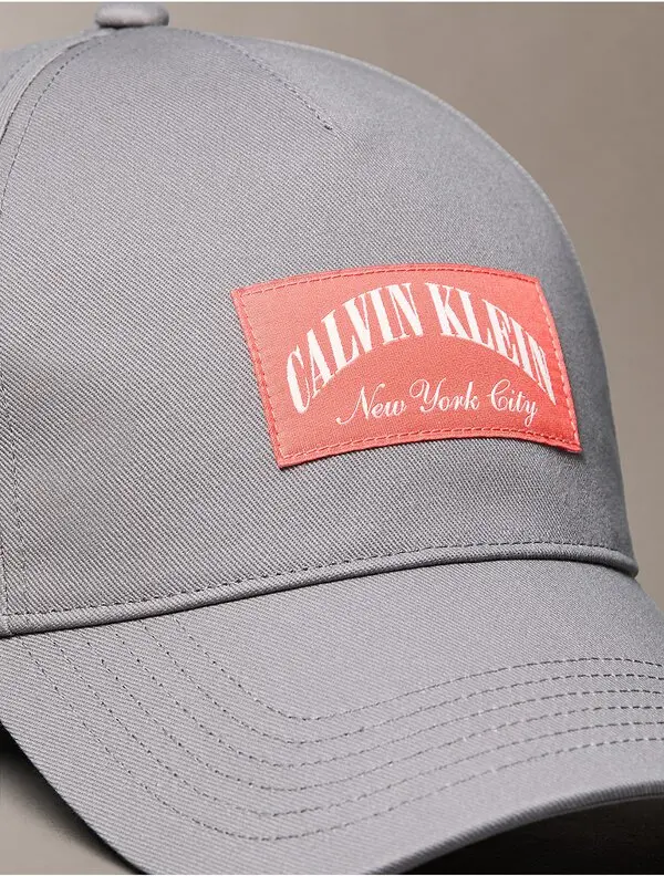 Calvin Klein Cotton Baseball Cap - Charcoal Gray