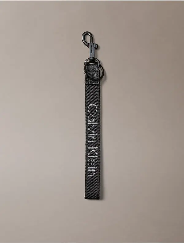 Calvin Klein Logo Strap Key Fob - Black
