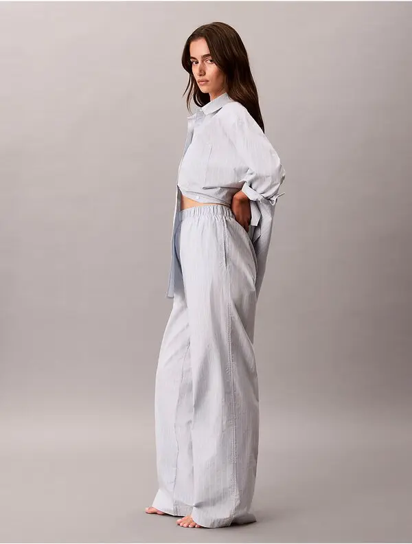 Calvin Klein Cotton Poplin Sleep Pants - Bespoke Stripe