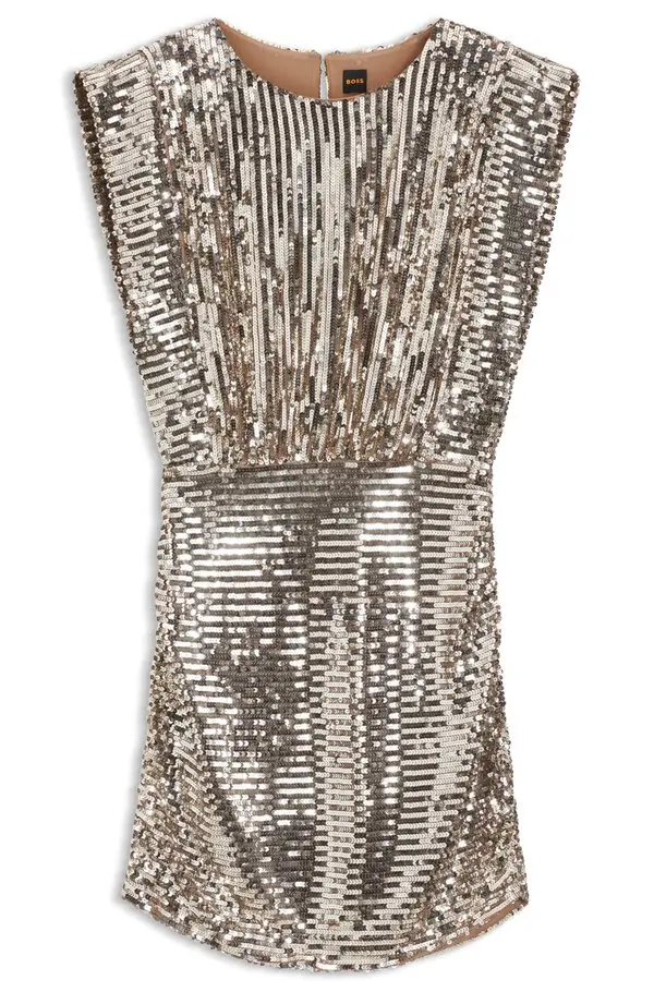BOSS Slim-fit Sequined Dress