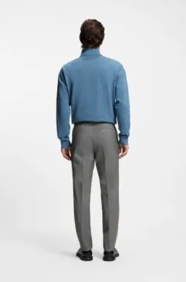 Hugo Extra-slim-fit Virgin-wool Dobby Trousers