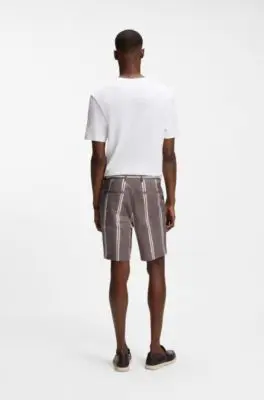 BOSS Printed Pattern Modern Fit Shorts