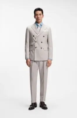 BOSS Regular-fit Shirt In Italian-made Linen And Cotton