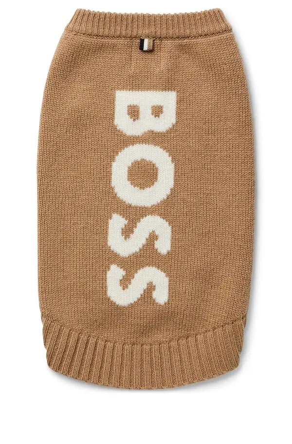 BOSS Wool And Cashmere Dog Sweater - Beige