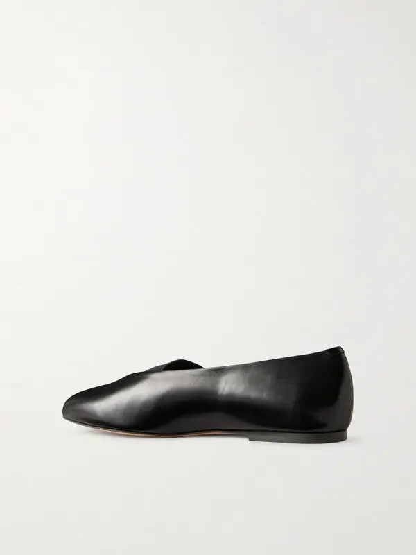 JIL SANDER Leather Ballet Flats