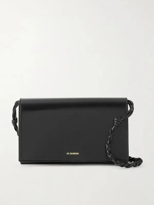 JIL SANDER Tangle Leather Shoulder Bag