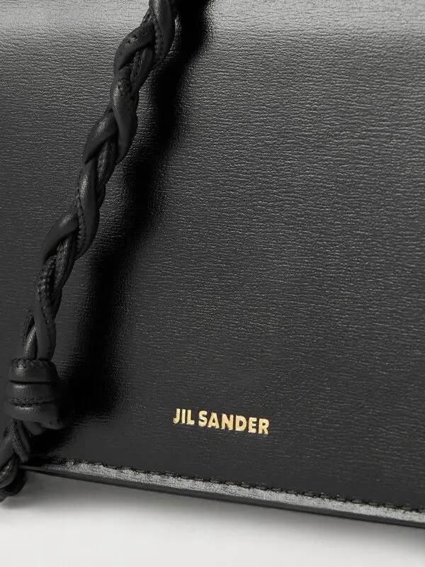 JIL SANDER Tangle Leather Shoulder Bag