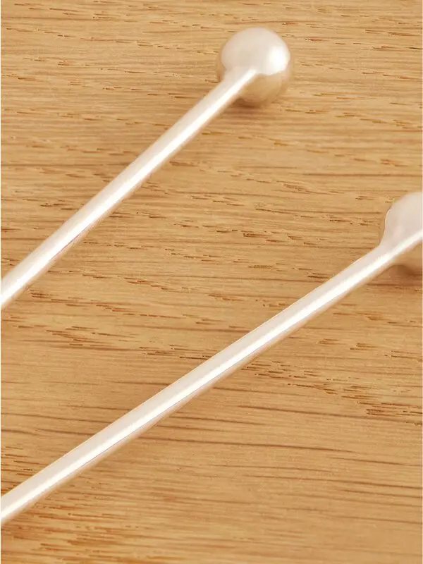 Brunello Cucinelli Set Of Six Stainless Steel Cocktail Sticks