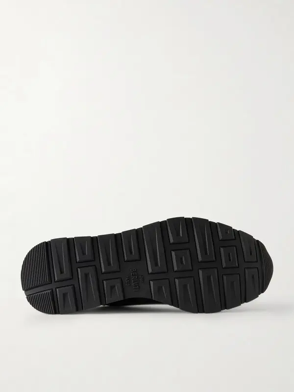 Berluti Fast Track Full-grain Venezia Softy Leather Sneakers - Brown