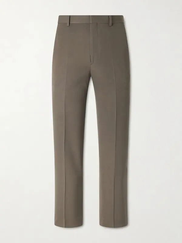 Auralee Straight-leg Wool-gabardine Trousers