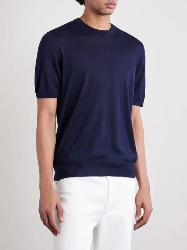 SLOWEAR Cashmere And Silk-blend T-shirt