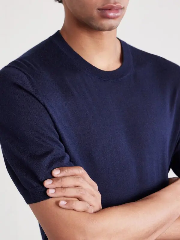 SLOWEAR Cashmere And Silk-blend T-shirt