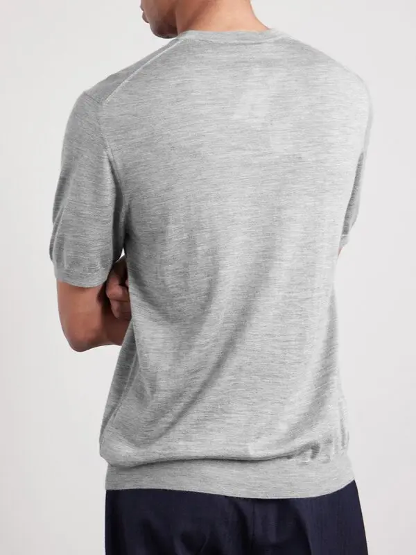 SLOWEAR Cashmere And Silk-blend T-shirt