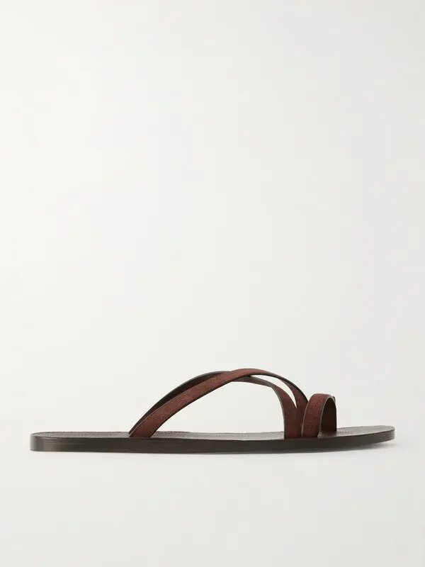 TOM FORD Alfred Suede Sandals - Brown