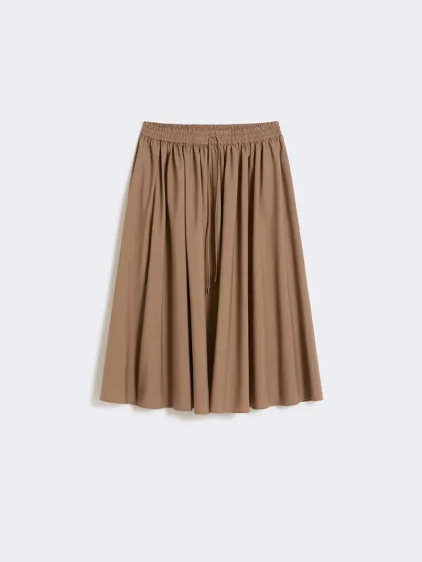 Max Mara Woollen Cloth Midi Skirt
