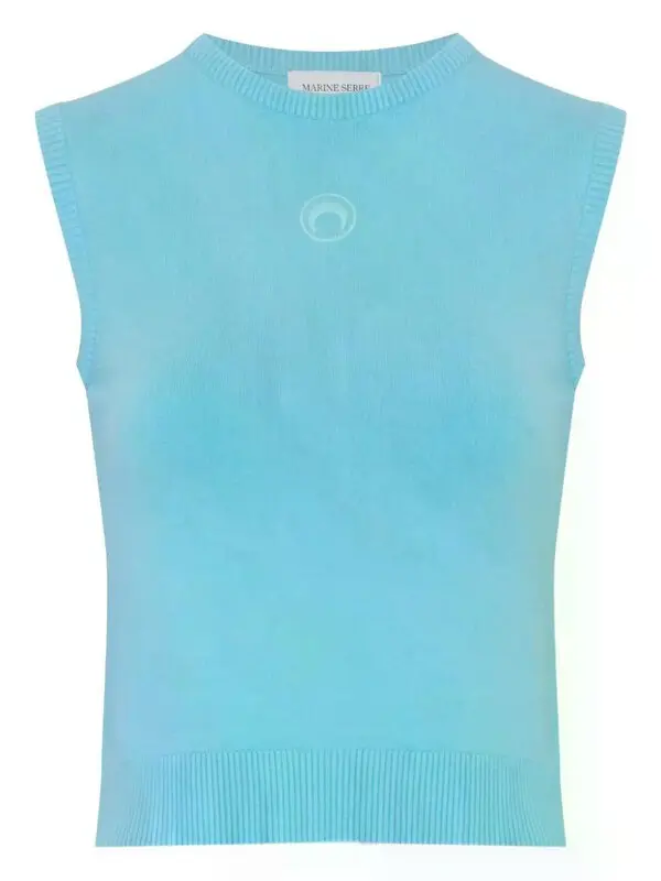 MARINE SERRE Moon Logo Knit Vest