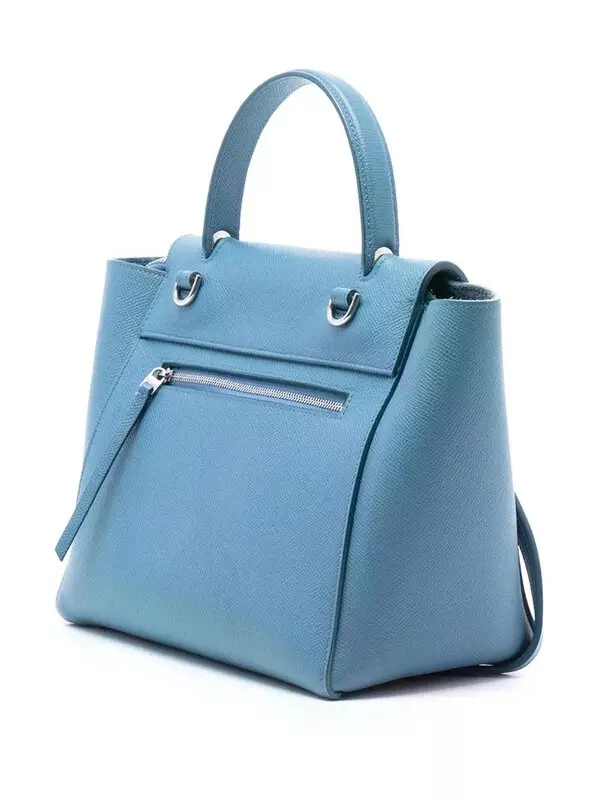 Celine 2017 Micro Grained Calfskin Belt Bag Satchel - Blue