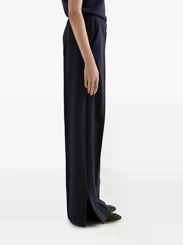 JIL SANDER Wide Leg Elastic Waist Trousers