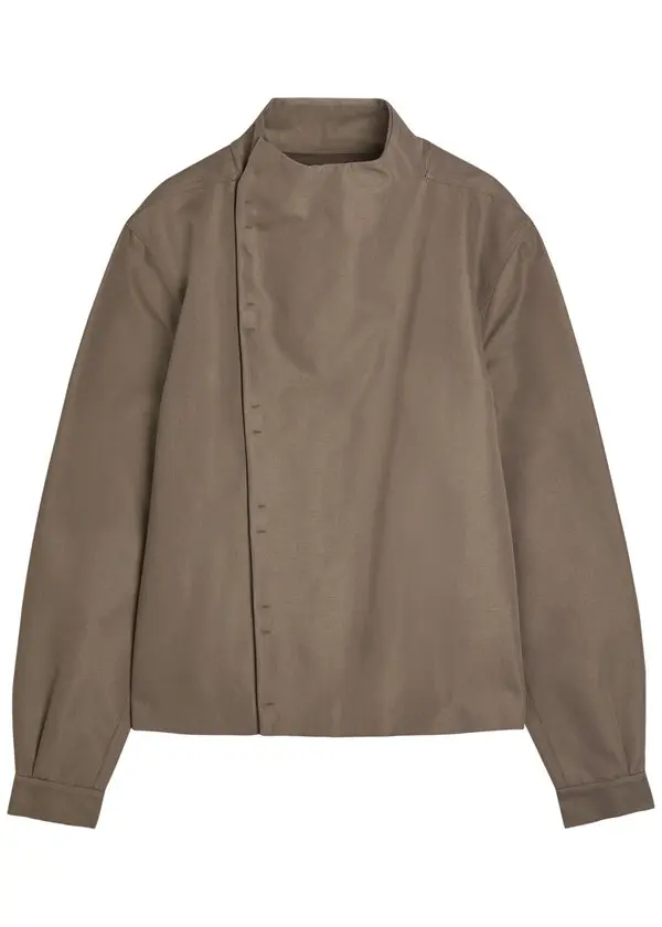 Rick Owens Funnel-neck Canvas Jacket