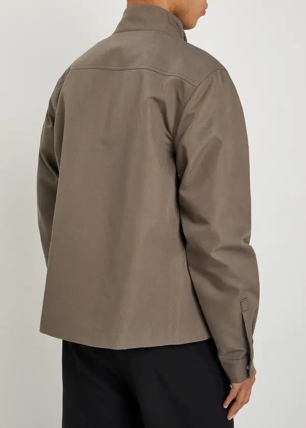 Rick Owens Funnel-neck Canvas Jacket
