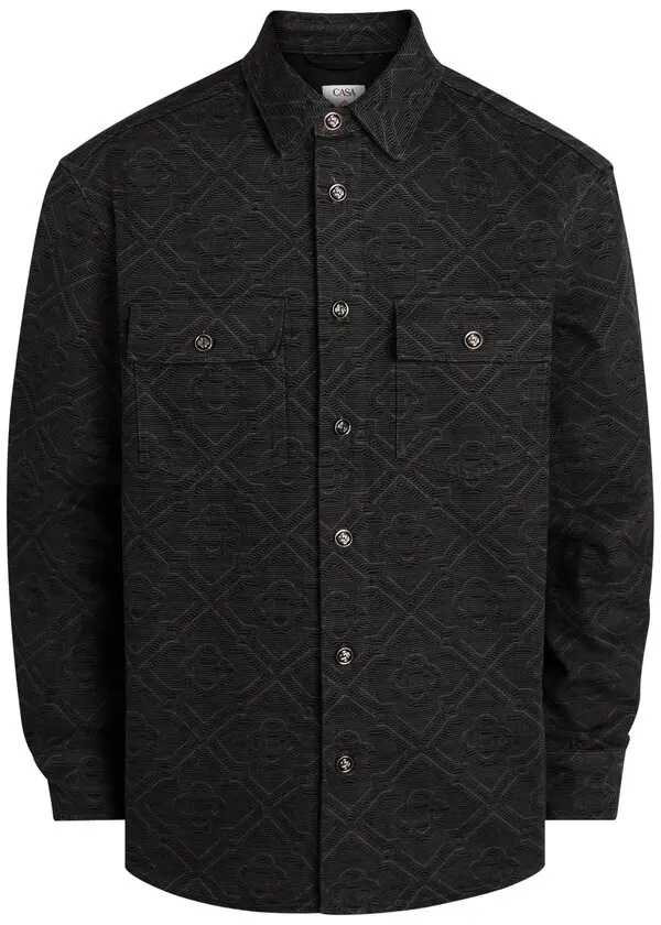 Casablanca Laser Monogram Denim Shirt