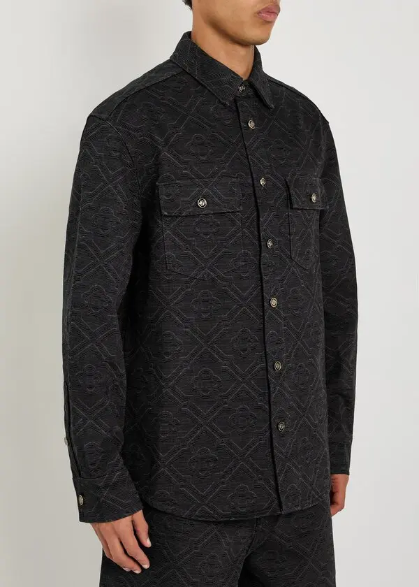 Casablanca Laser Monogram Denim Shirt